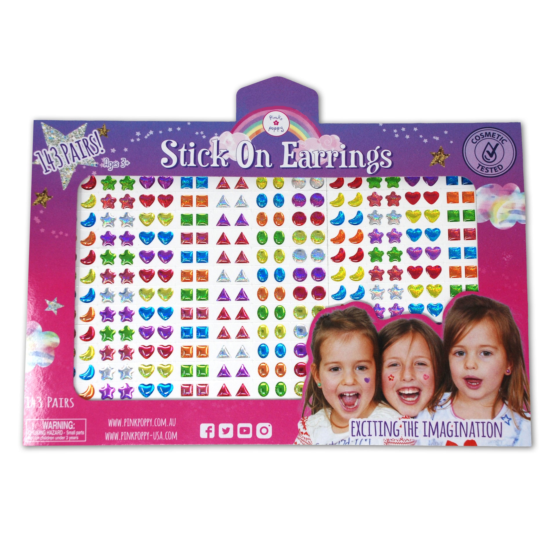 Fun & Colorful Sticker Earrings | Sticker Planet