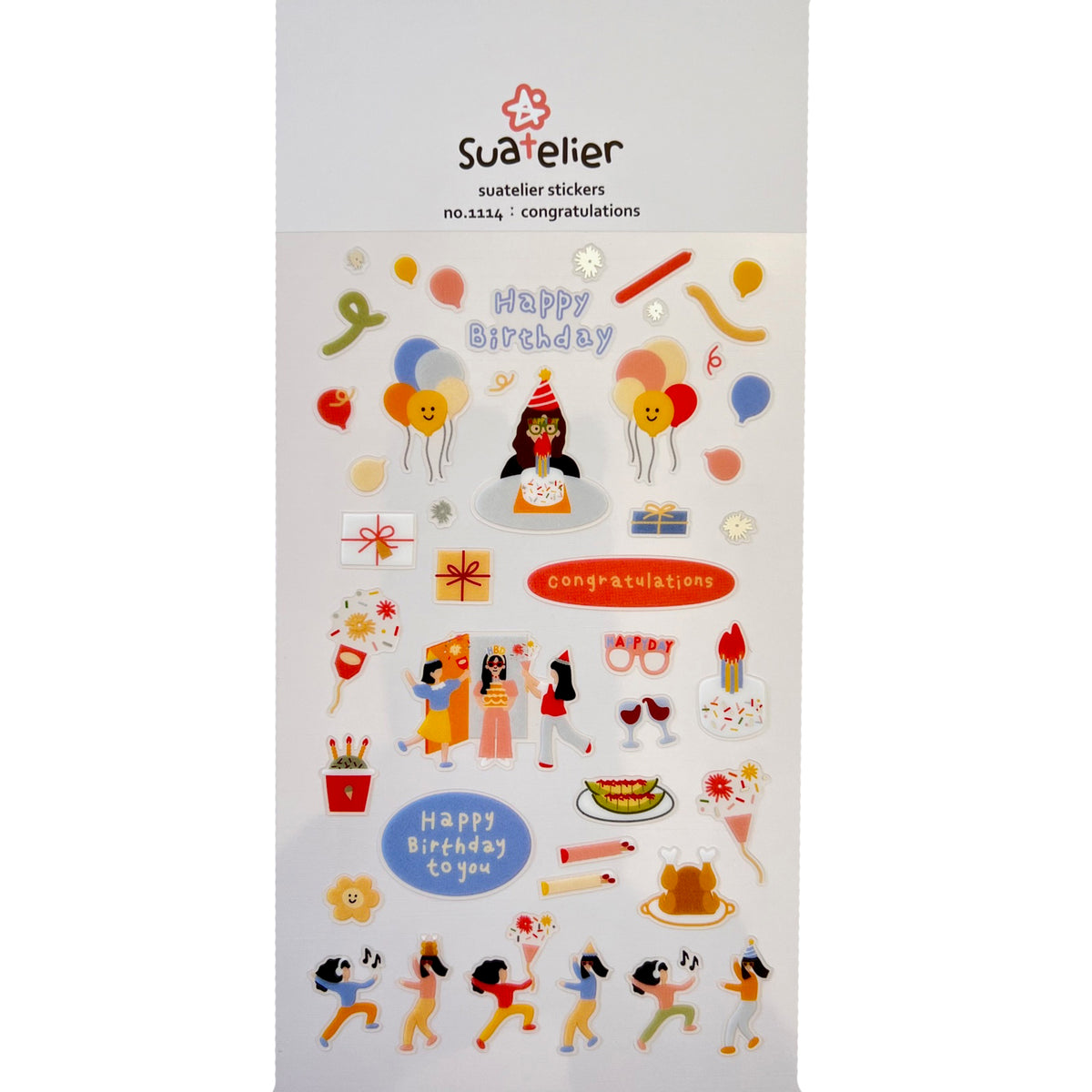 Birthday Congratulation Stickers – Sticker Planet