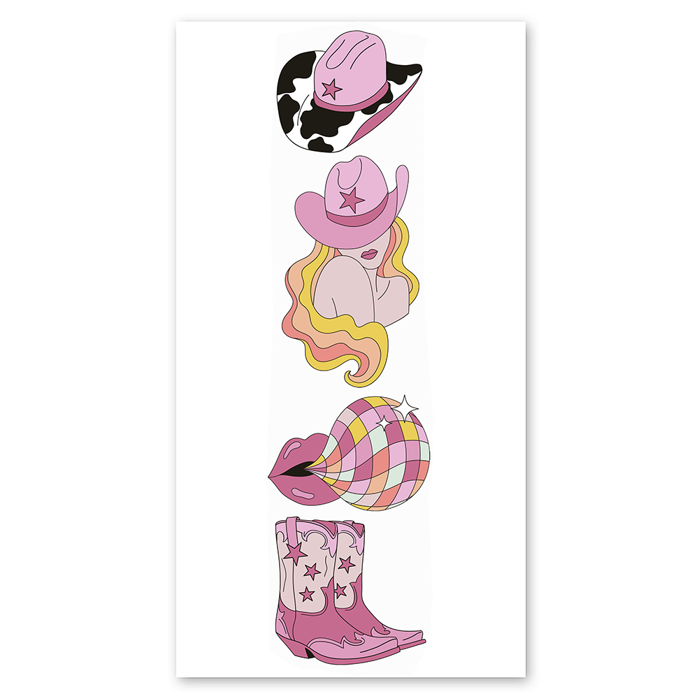 Cowgirl Disco Vinyl Sticker Decal Strip – Sticker Planet