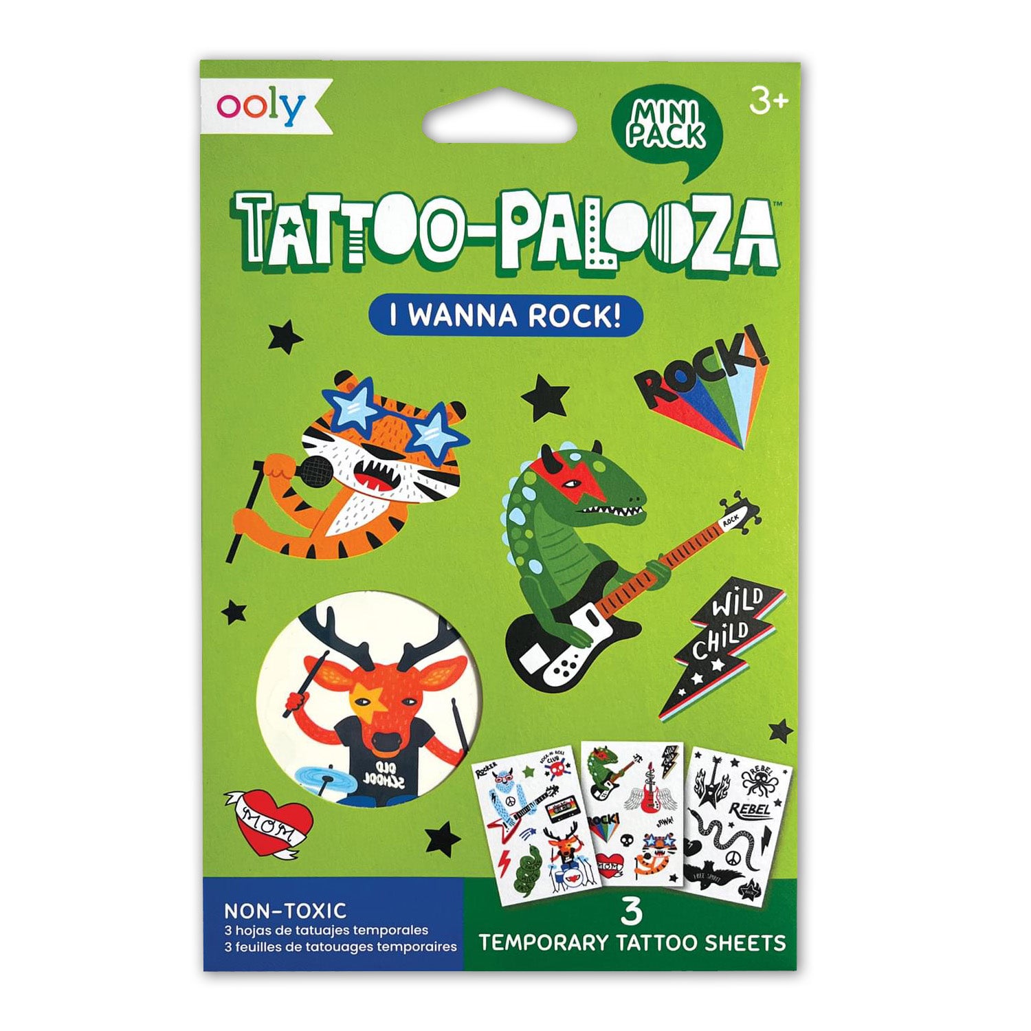 Wanna Rock Tattoo-Palooza Mini Temporary Tattoos – Sticker Planet