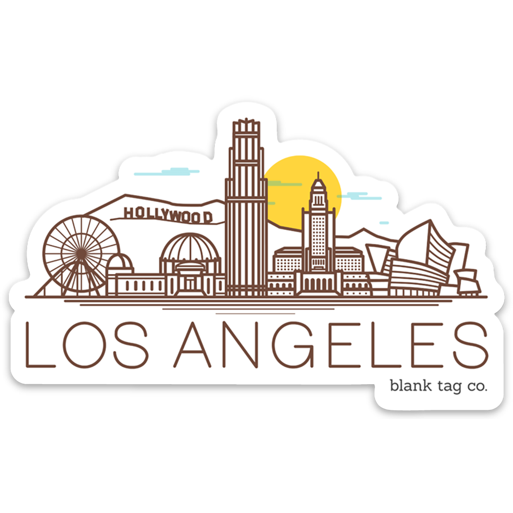 The Los Angeles Monuments Vinyl Sticker Decal – Sticker Planet
