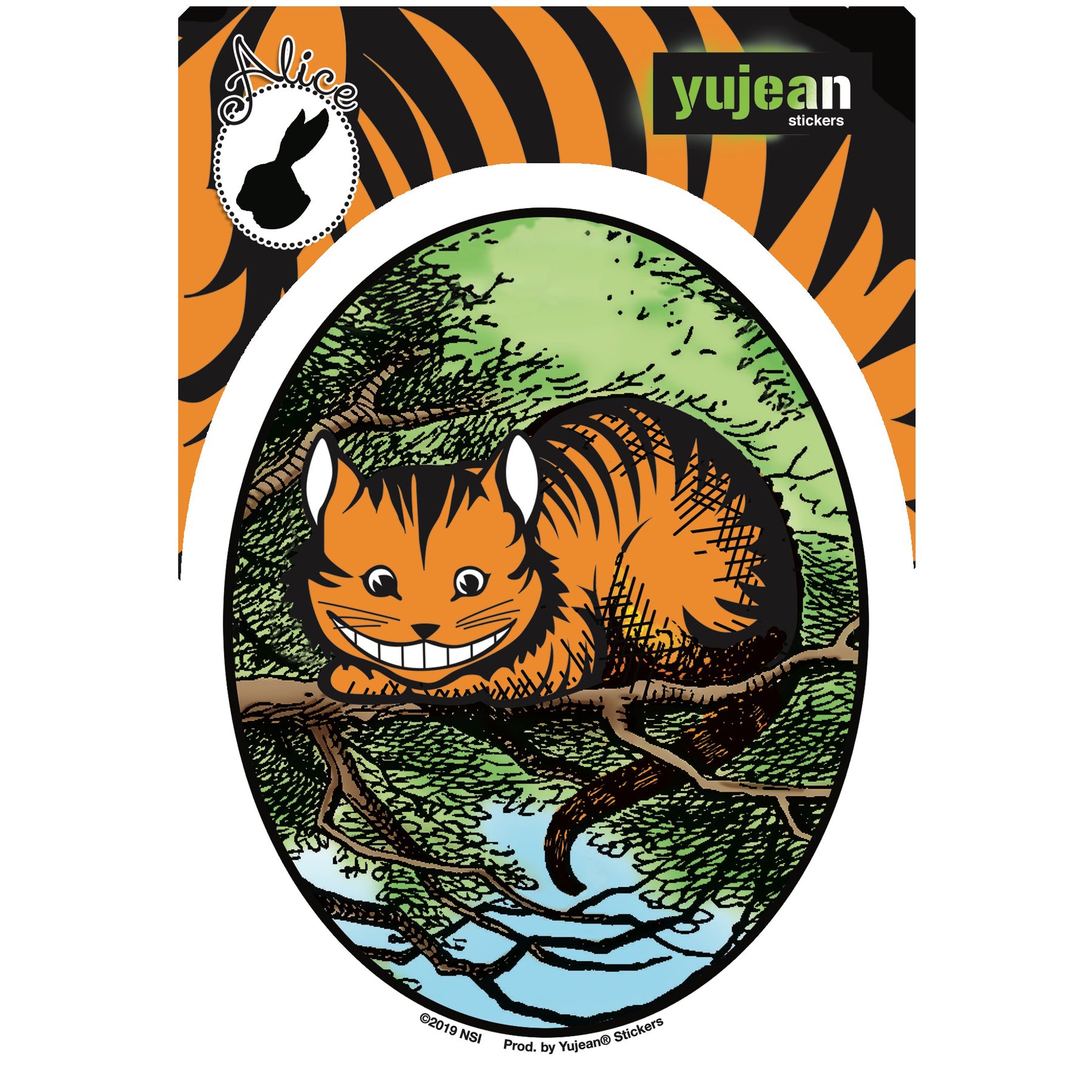 Alice in Wonderland Cheshire Cat Vinyl Sticker Decal – Sticker Planet