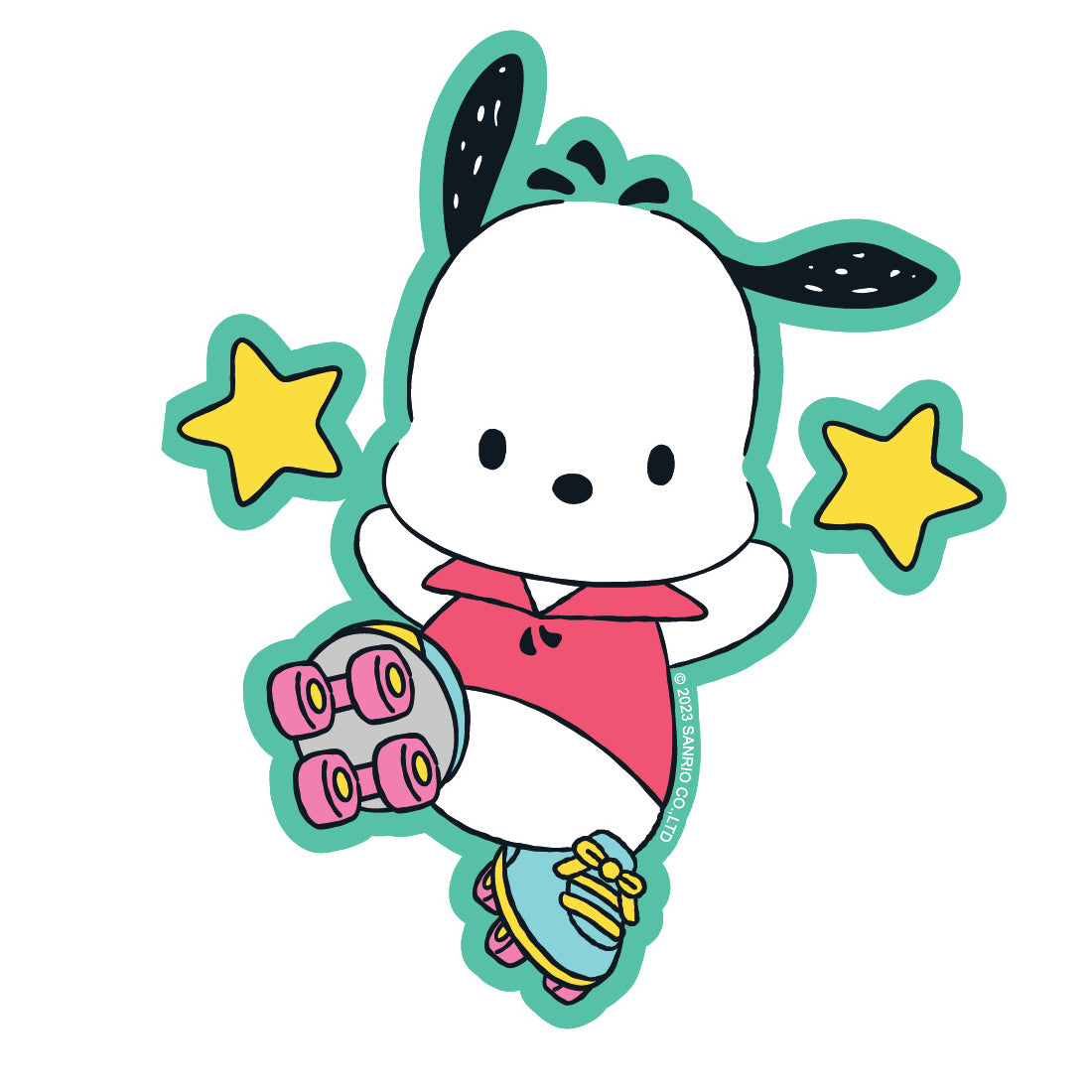 Pochacco Roller Skate Vinyl Sticker Decal – Sticker Planet