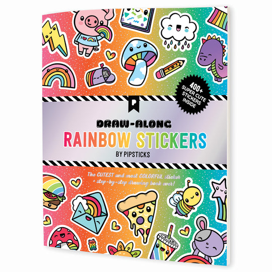 Draw-Along Rainbow Sticker Book – Sticker Planet