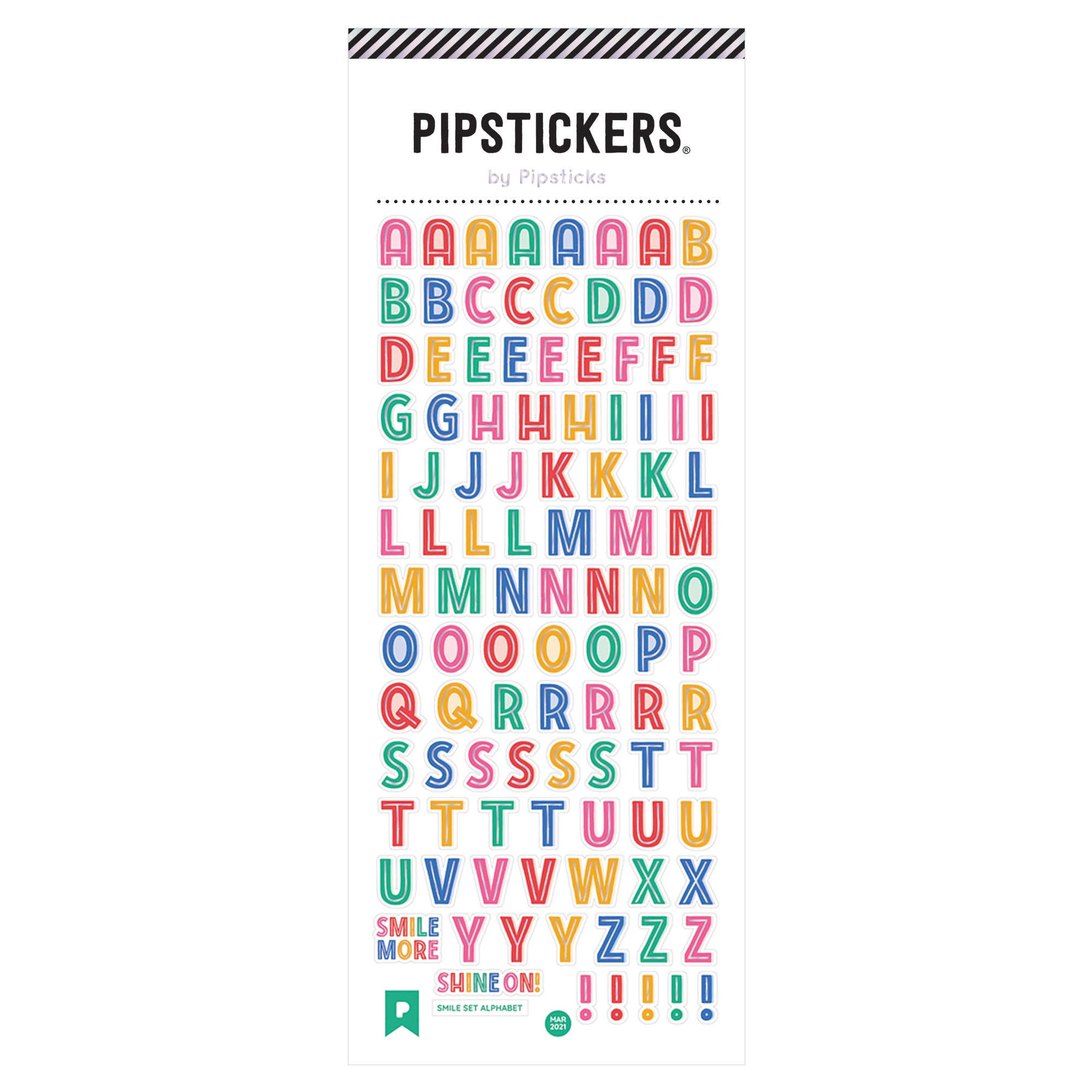 Smile Set Alphabet Stickers – Sticker Planet