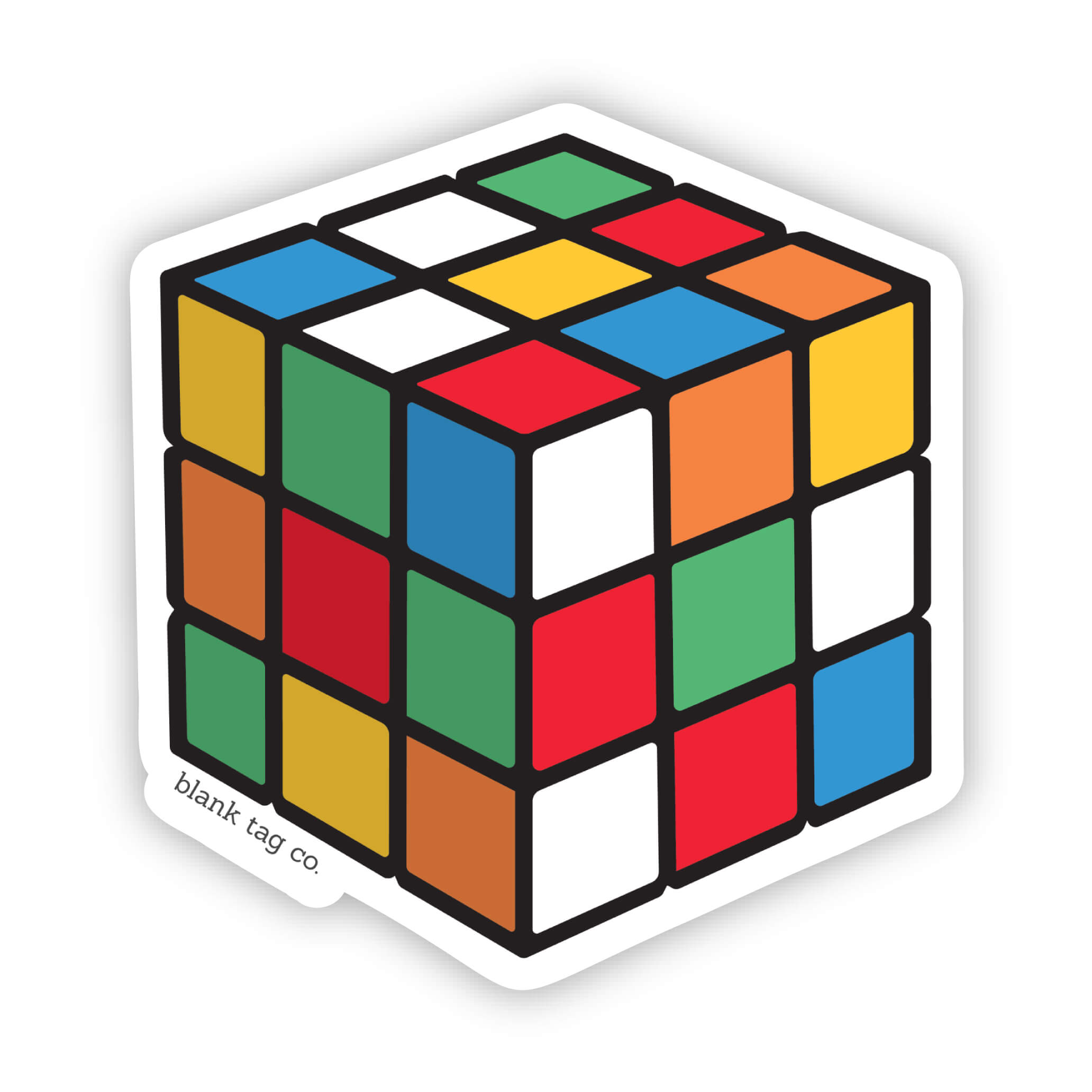The Rubix Cube Vinyl Sticker Decal – Sticker Planet