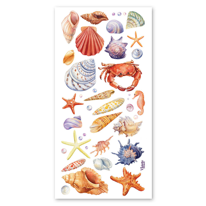 Beach Stickers & Seashell Stickers | Sticker Planet