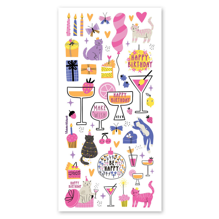 Birthday Stickers, Balloons, Candles & Cake | Sticker Planet