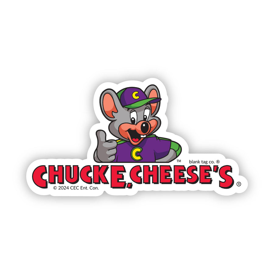 The Retro Chuck E. Cheese Logo Vinyl Sticker Decal – Sticker Planet