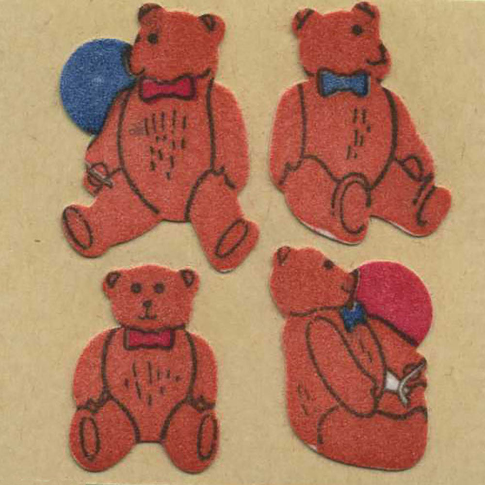 Traditional Teddies Fuzzy Stickers – Sticker Planet