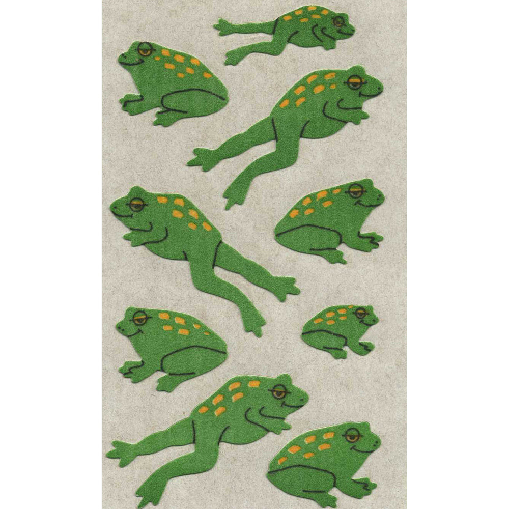 Frogs Fuzzy Stickers, Large – Sticker Planet