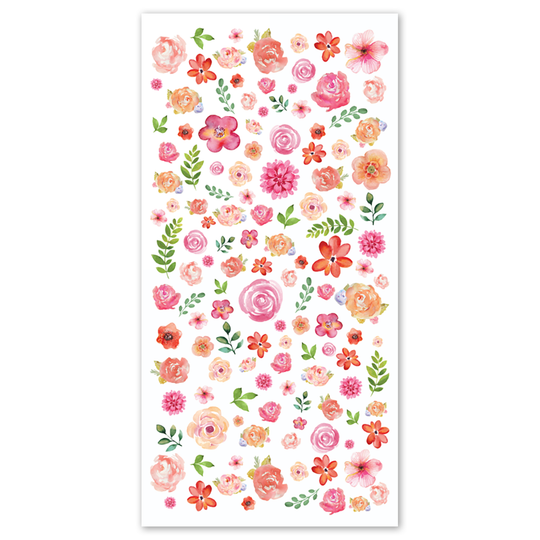Pink Flowers Stickers - Packaged – Sticker Planet