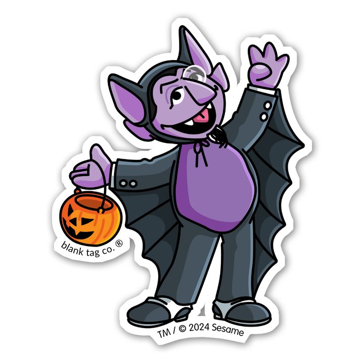 The Sesame Street The Count Vinyl Sticker Decal – Sticker Planet