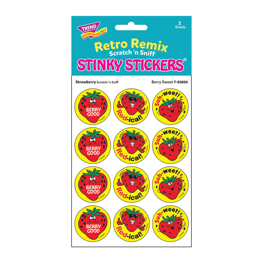 Berry Sweet! - Strawberry-Scented Retro Remix Stinky Stickers ...