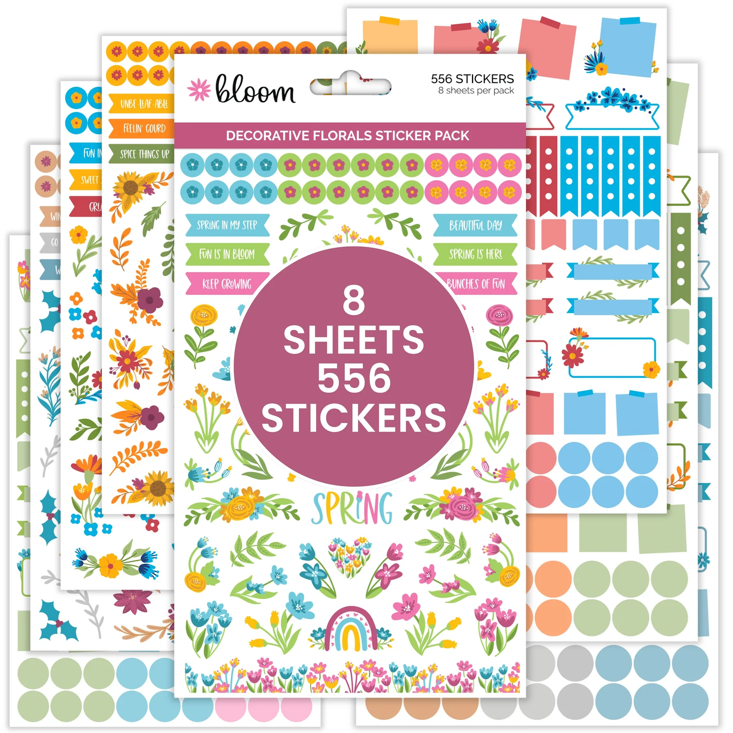 Decorative Florals Planner Stickers Pack – Sticker Planet