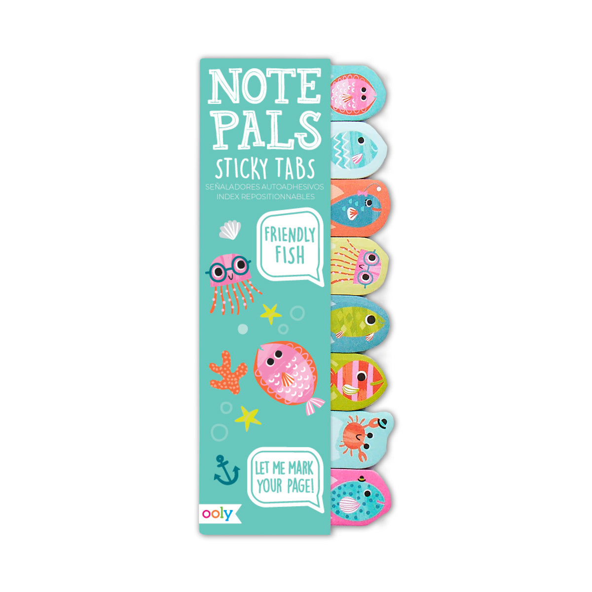Friendly Fish Note Pals Sticky Page Flags – Sticker Planet