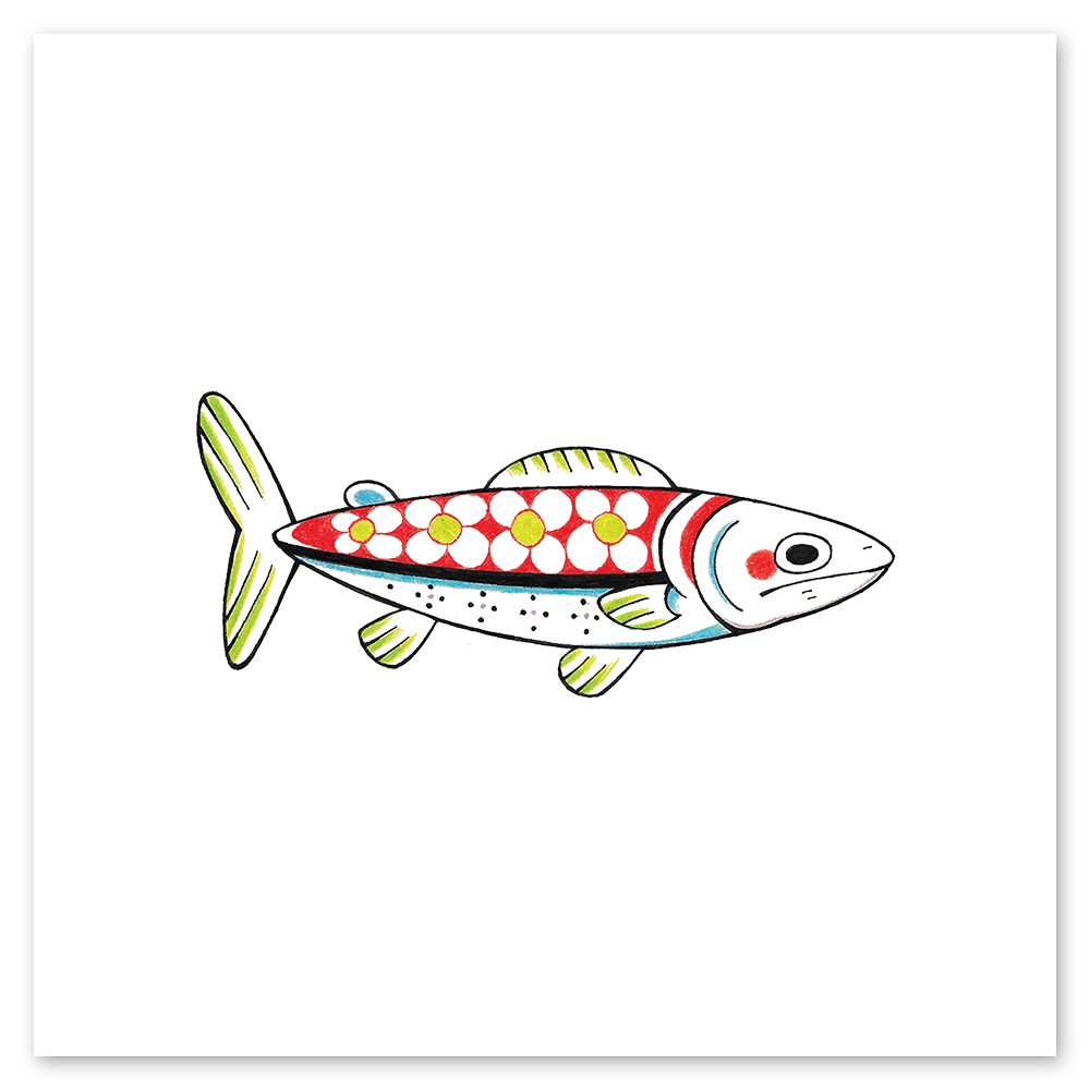 Daisy Fish Tattly Temporary Tattoos – Sticker Planet