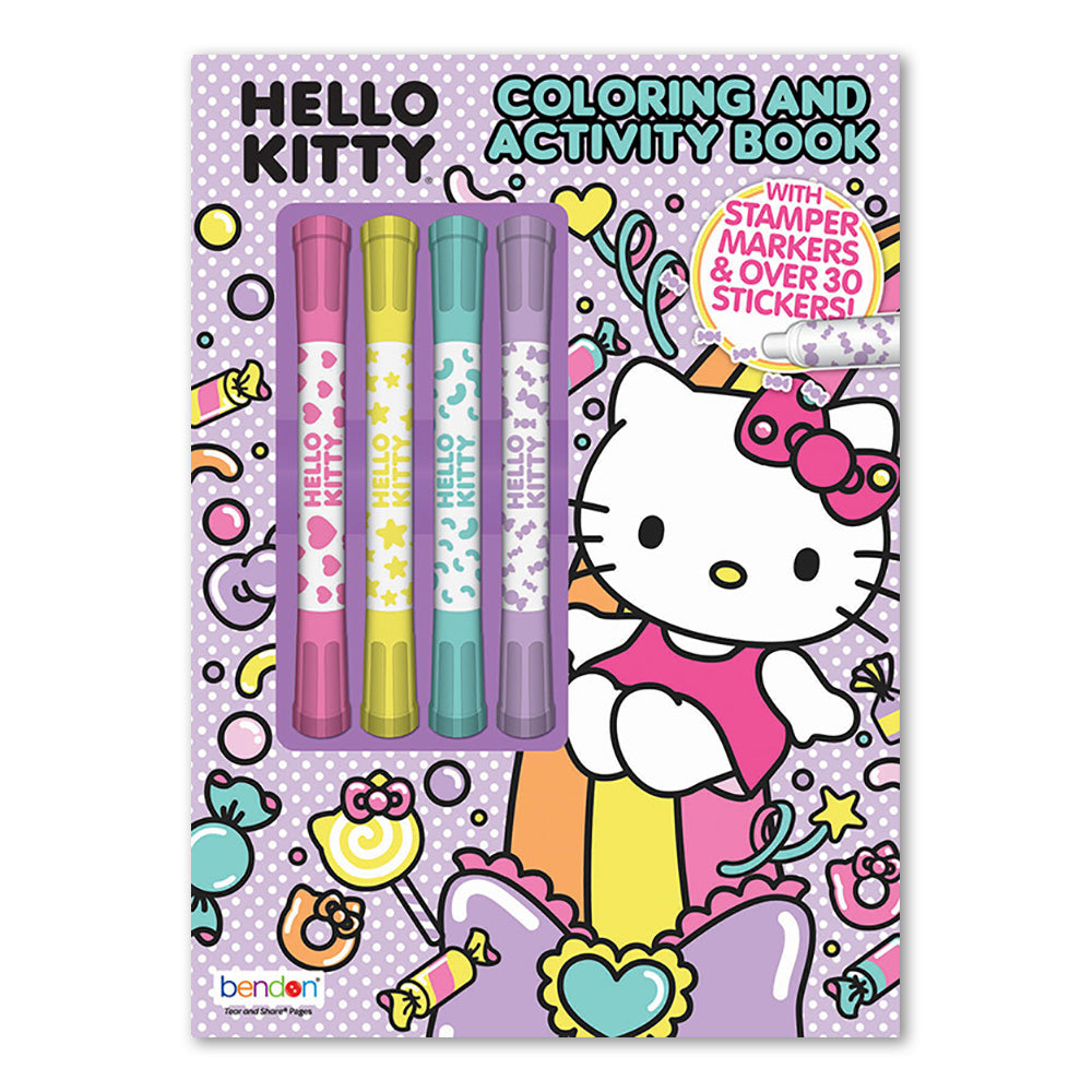 Hello Kitty Coloring & Activity Book with Markers & Stickers – Sticker ...