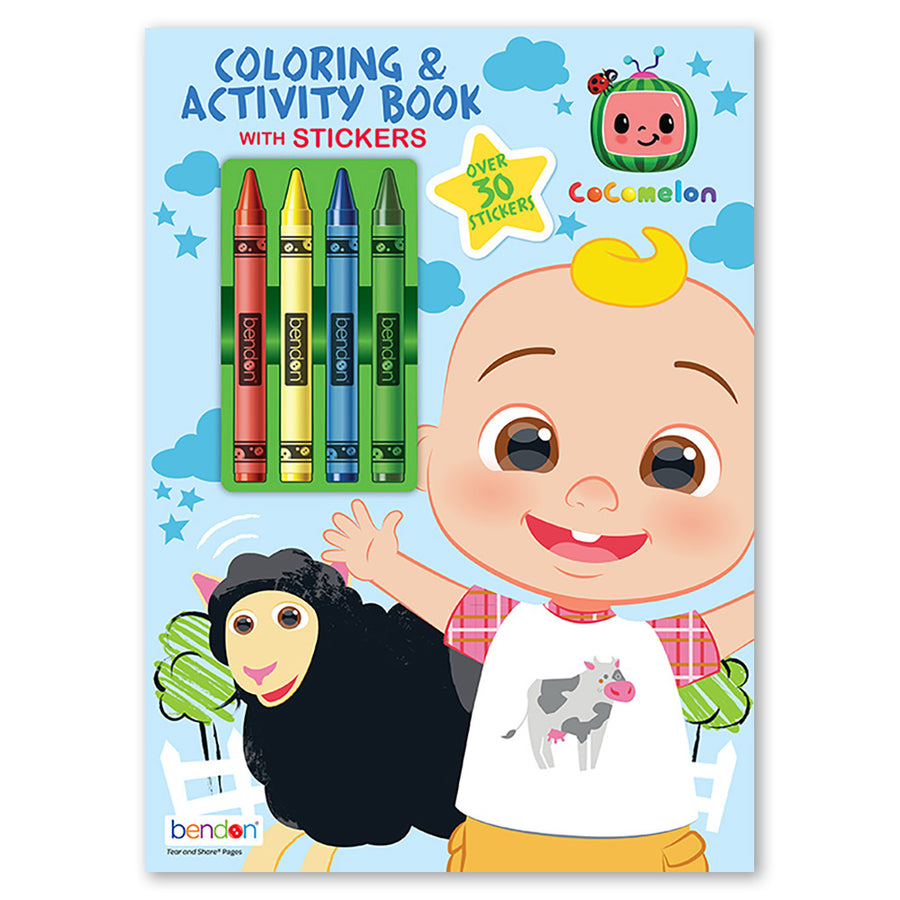 Cocomelon Coloring & Activity Book with Stickers – Sticker Planet
