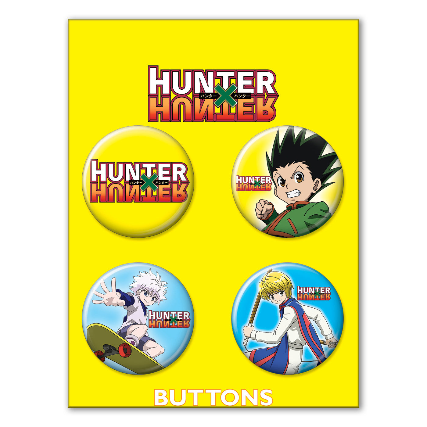 Hunter X Hunter Button Set #1 – Sticker Planet