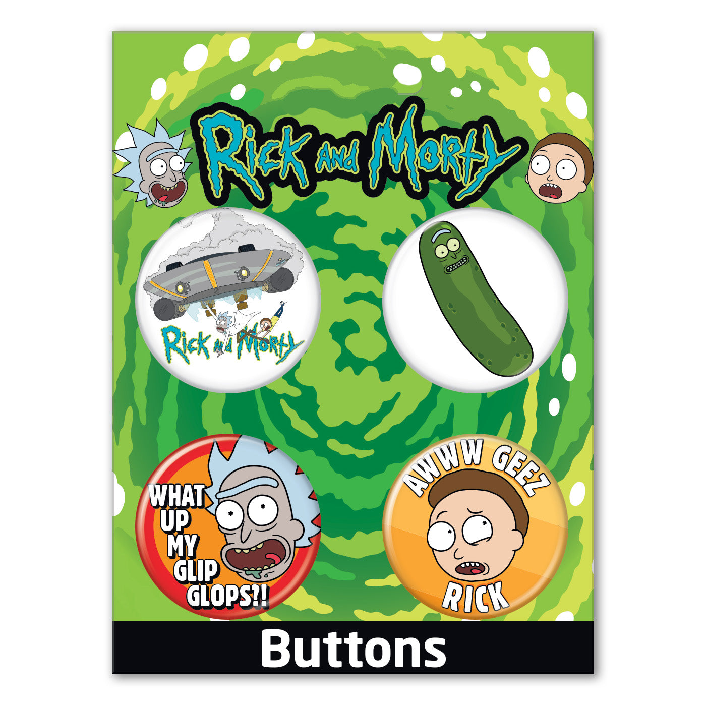 Rick & Morty Button Set – Sticker Planet