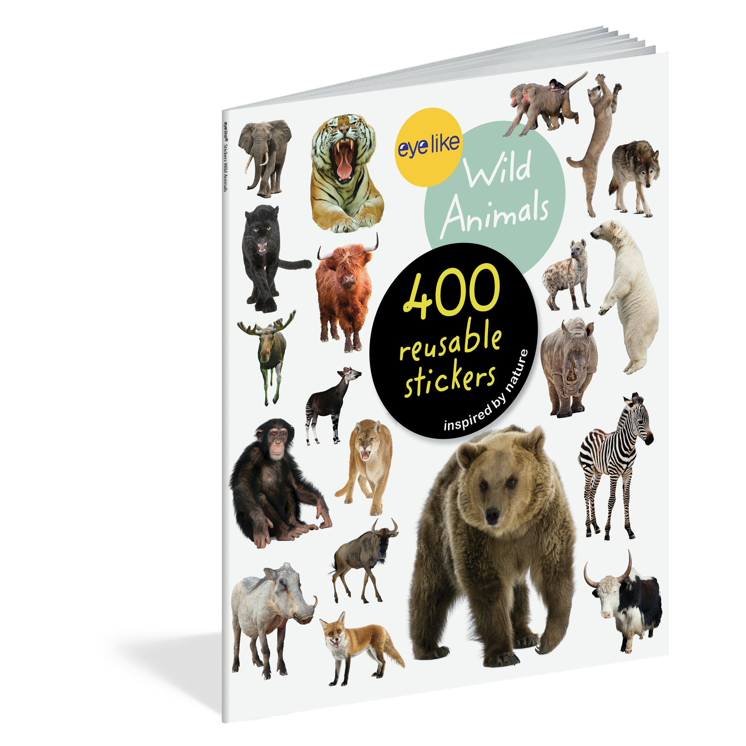 Wild Animals Eyelike Sticker Activity Book – Sticker Planet