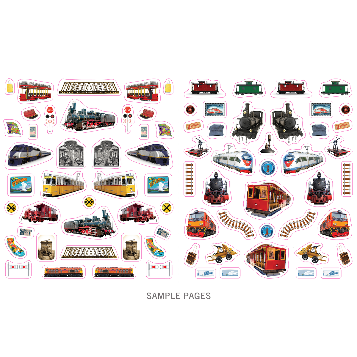 Trains Eyelike Sticker Activity Book – Sticker Planet