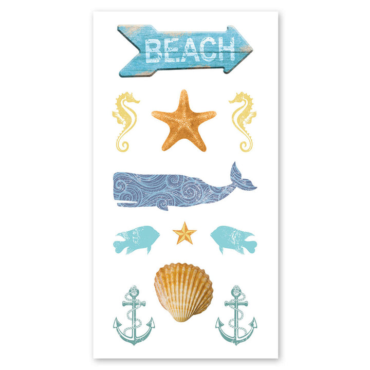 Beach Stickers & Seashell Stickers | Sticker Planet