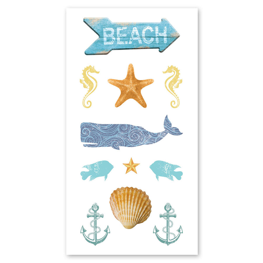 Beach Stickers & Seashell Stickers | Sticker Planet