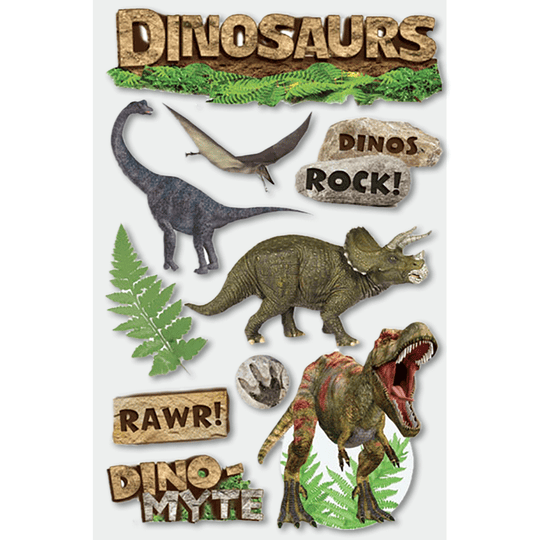 Dinosaur Stickers, Fuzzy Stickers & 3-D | Sticker Planet