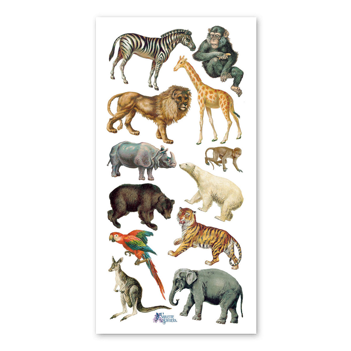 Wild Animals Stickers – Sticker Planet