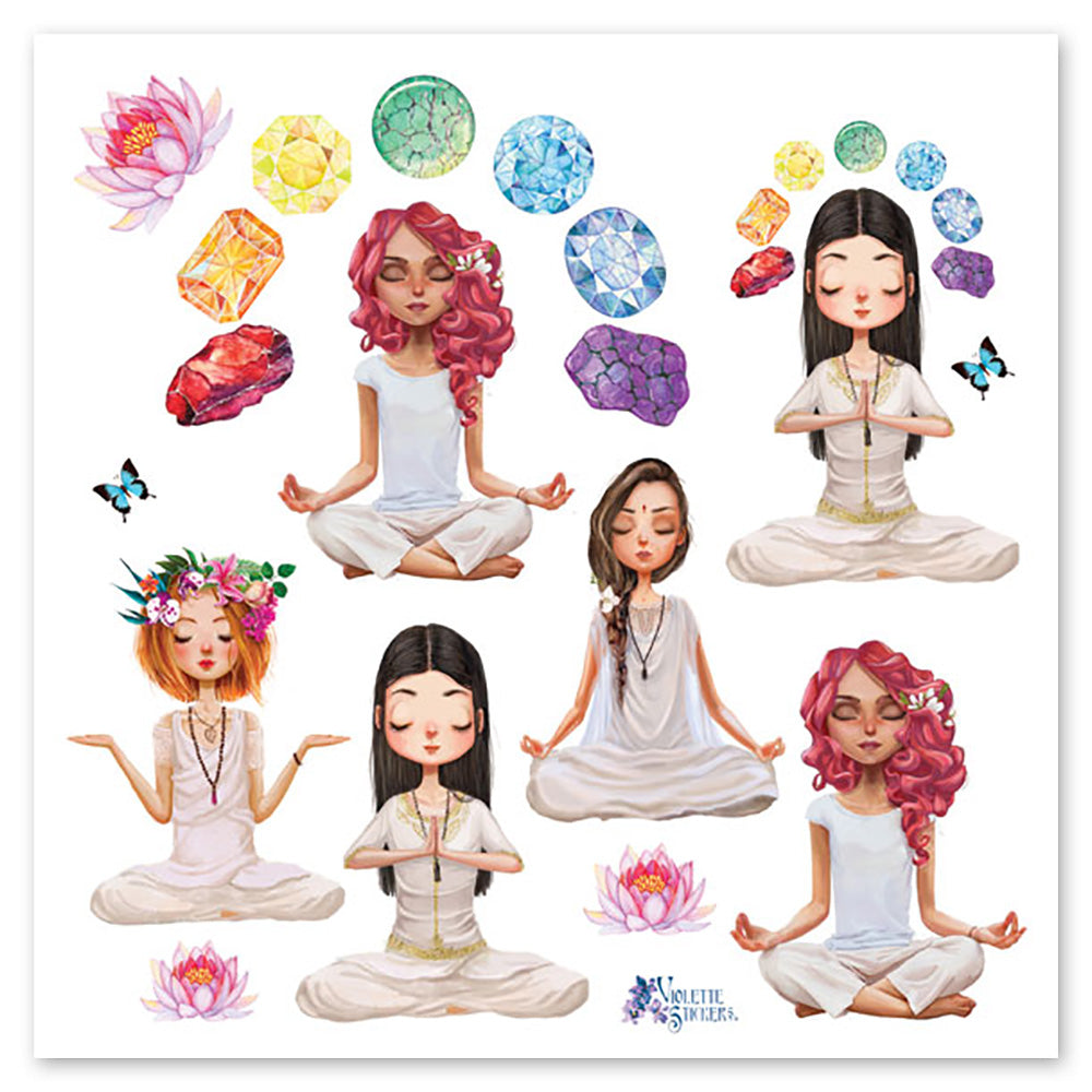 Spiritual Stickers, Sugar Skull, Peace & Light | Sticker Planet