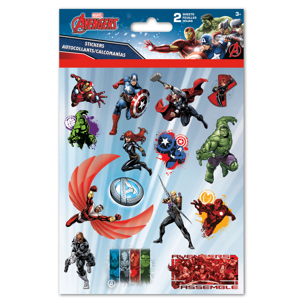 Avengers Assemble Stickers (2 Sheets) – Sticker Planet