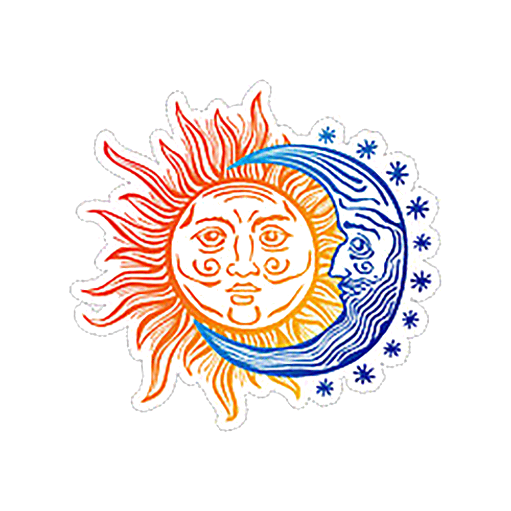 Sun & Moon Decal – Sticker Planet