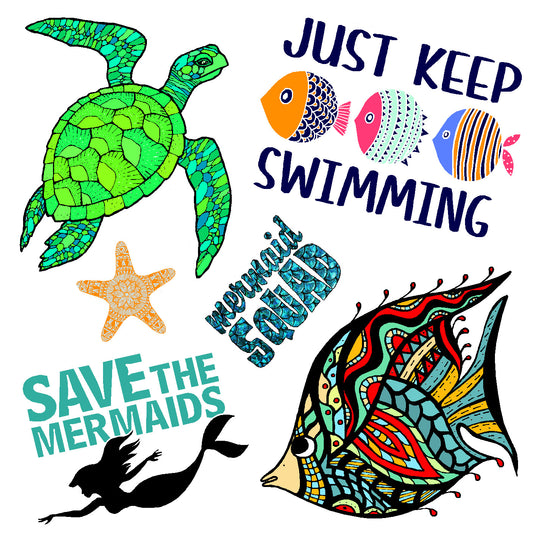 Beach Stickers & Seashell Stickers | Sticker Planet