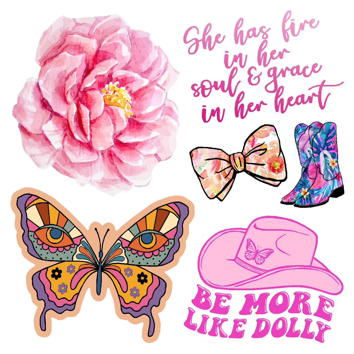 Dolly Vinyl Sticker Decal Set – Sticker Planet