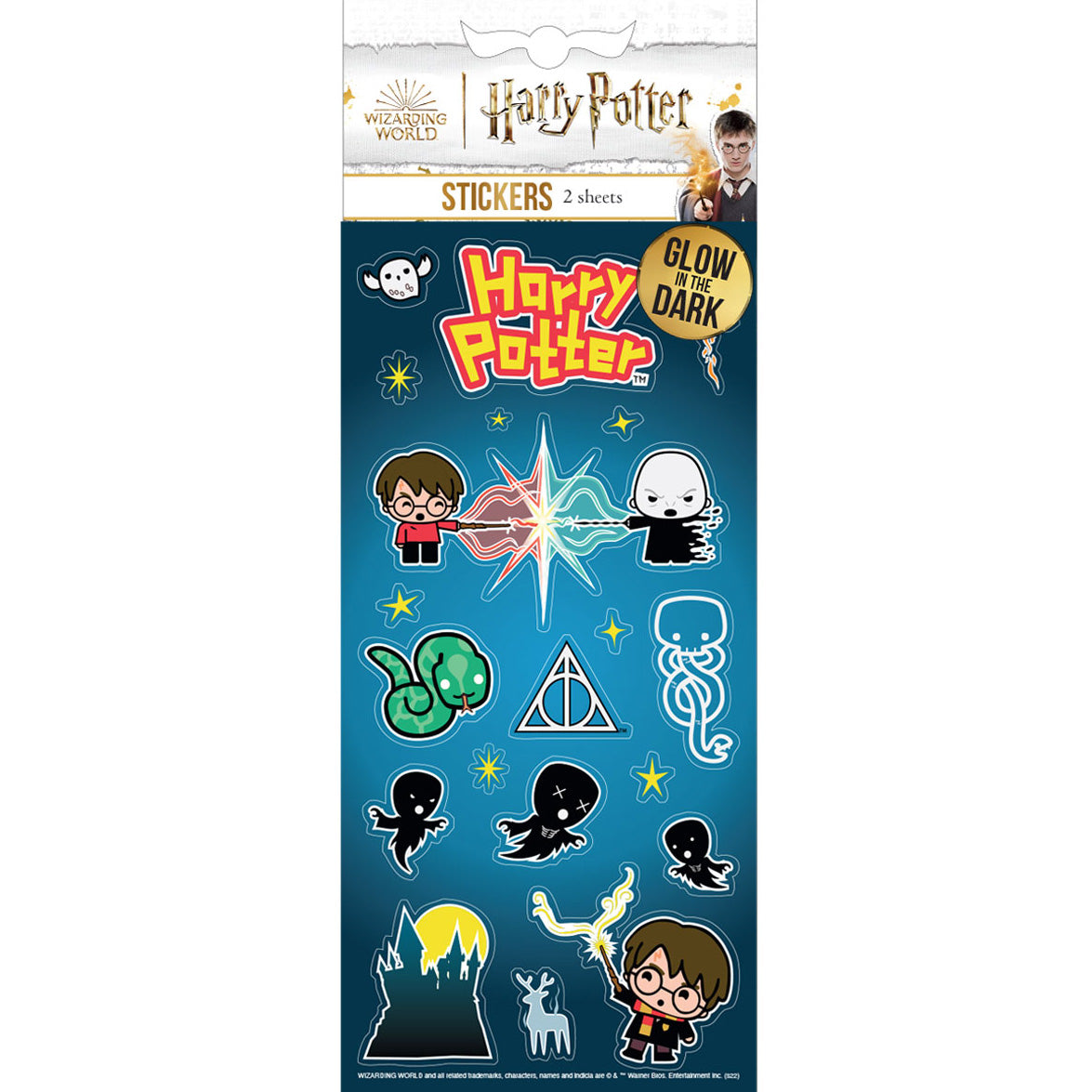 Harry Potter Chibi Charms Glow-In-the-Dark Stickers – Sticker Planet