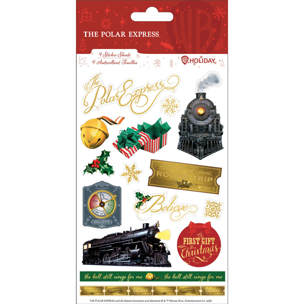 The Polar Express Stickers, 4 sheets – Sticker Planet