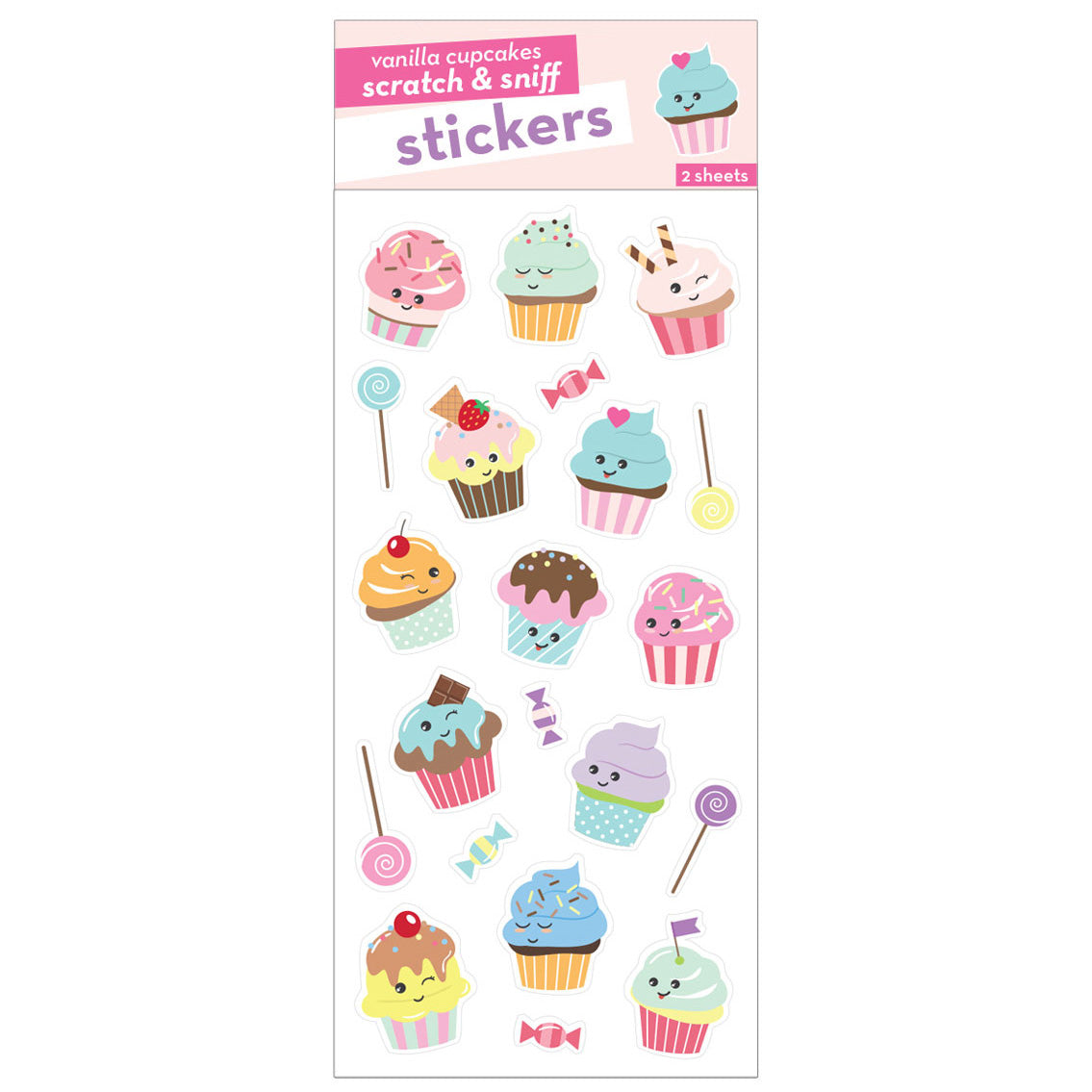 Vanilla Cupcakes Scratch & Sniff Stickers – Sticker Planet