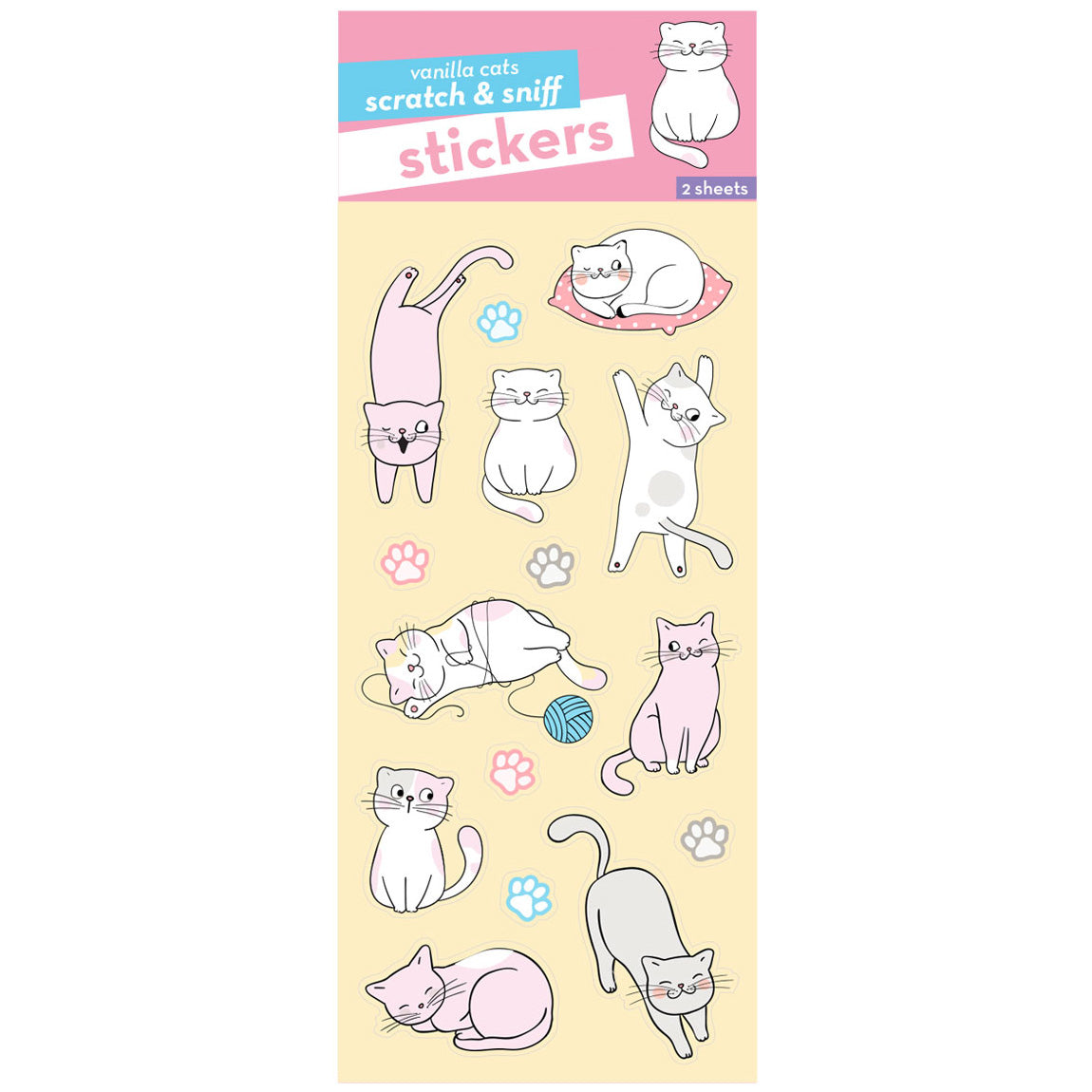 Vanilla Kittens Scratch & Sniff Stickers – Sticker Planet